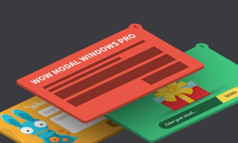 Create modal windows, flyout panels and insert any kind of content