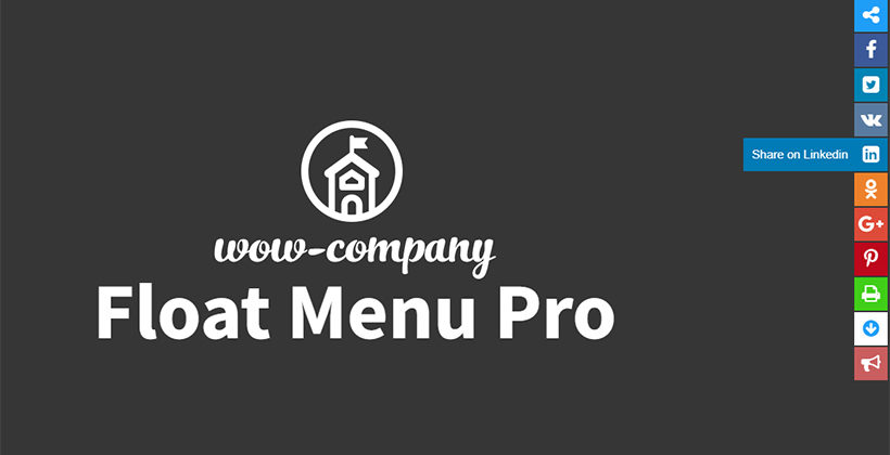 Float Menu Pro is the Wordpress plugin for the floating menu