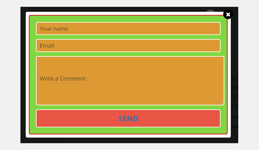 Create modal windows, flyout panels and insert any kind of content
