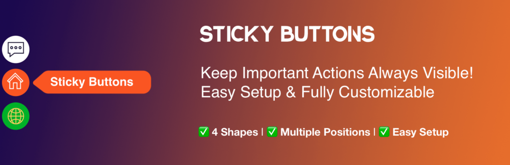 Sticky Buttons for WordPress - floating button builder